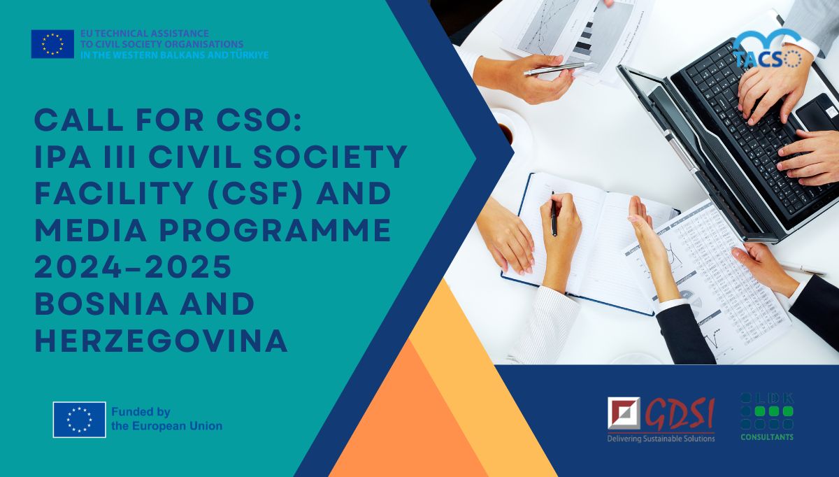 Call for CSO: IPA III Civil Society Facility (CSF) and Media Programme ...